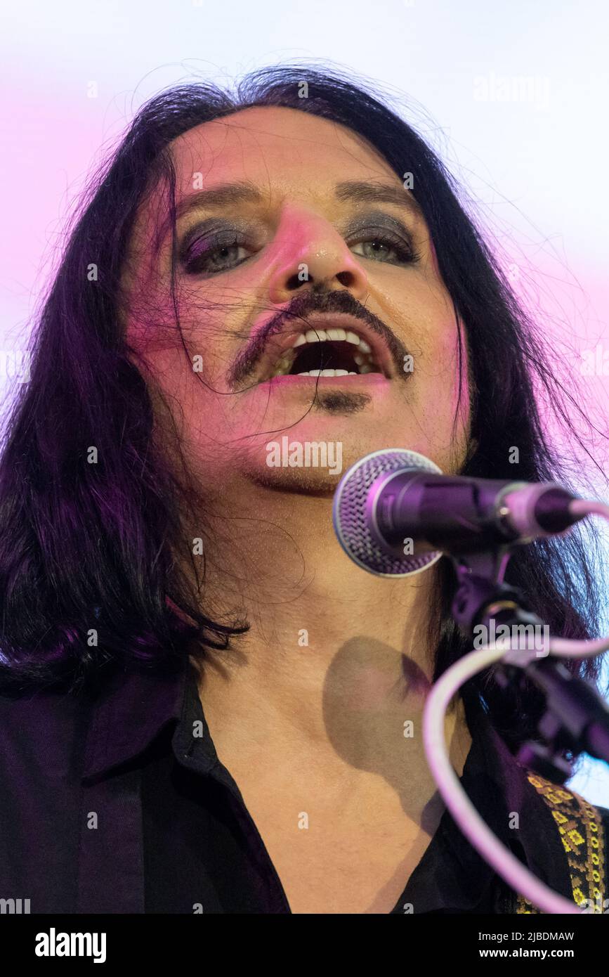 Nuremberg, Germany. 05th June, 2022. Frontman Brian Molko of the ...