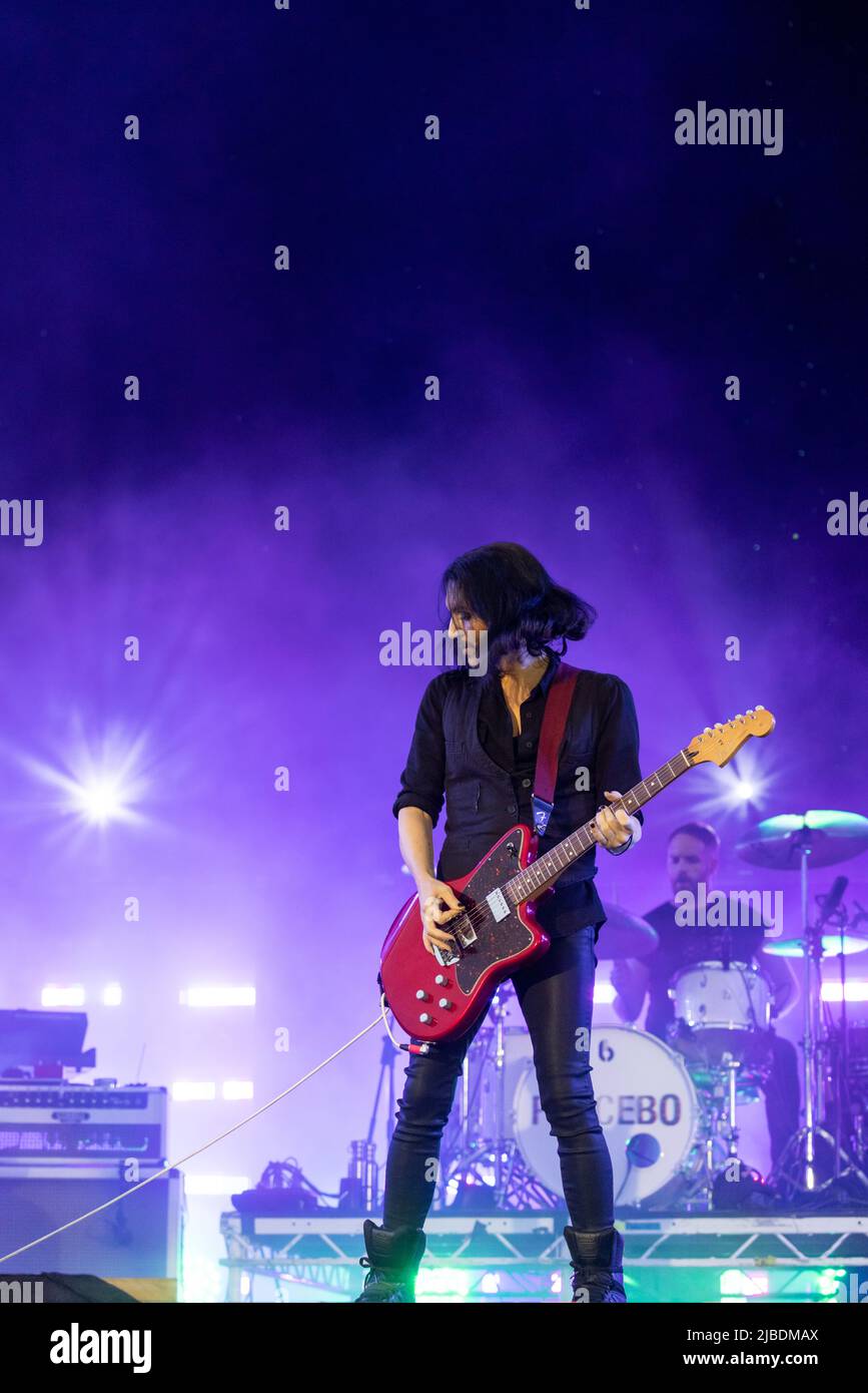 Nuremberg, Germany. 05th June, 2022. Frontman Brian Molko of the ...