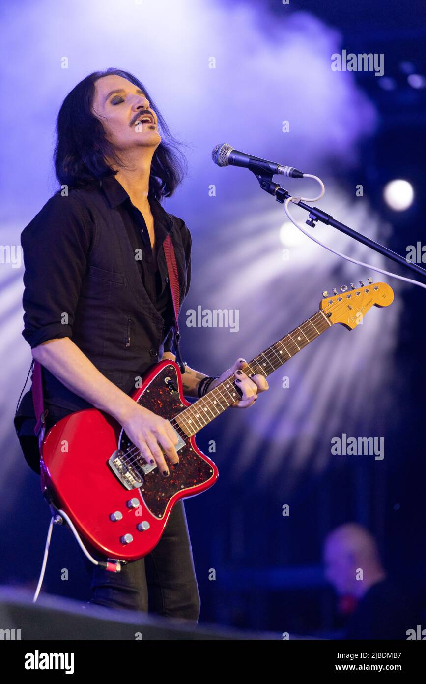 Nuremberg, Germany. 05th June, 2022. Frontman Brian Molko of the ...
