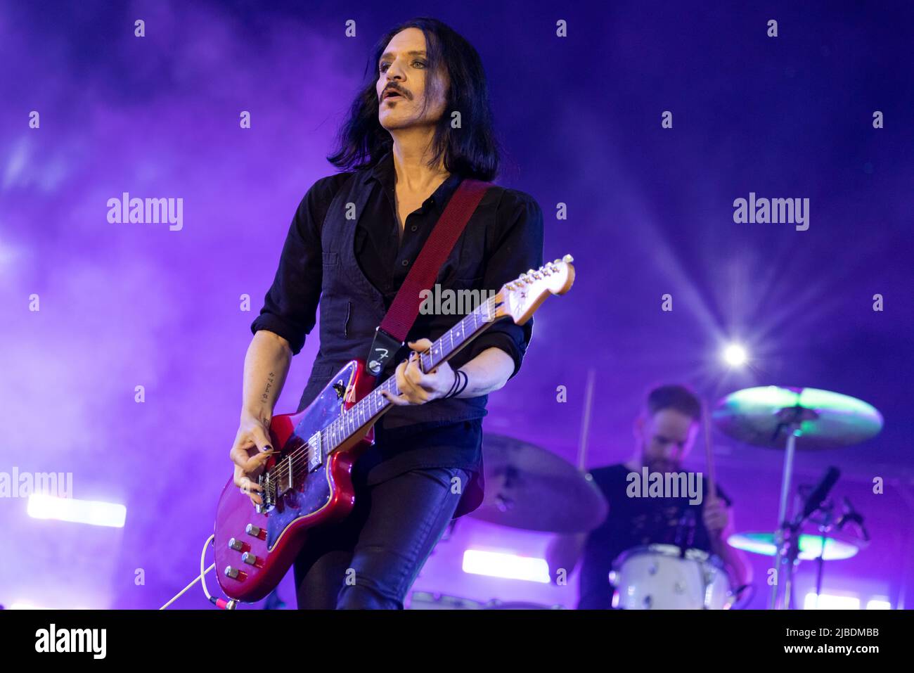 Nuremberg, Germany. 05th June, 2022. Frontman Brian Molko of the ...