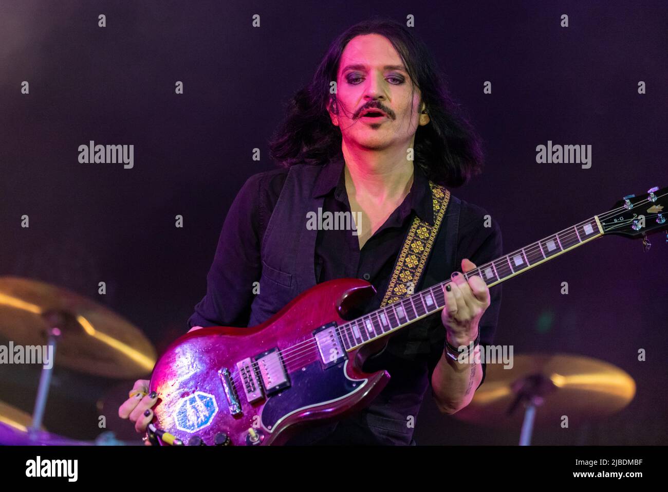 Nuremberg, Germany. 05th June, 2022. Frontman Brian Molko of the ...