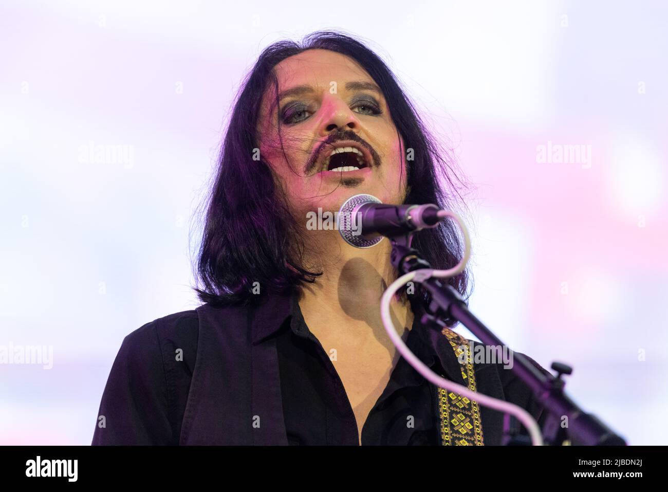 Nuremberg, Germany. 05th June, 2022. Frontman Brian Molko of the ...