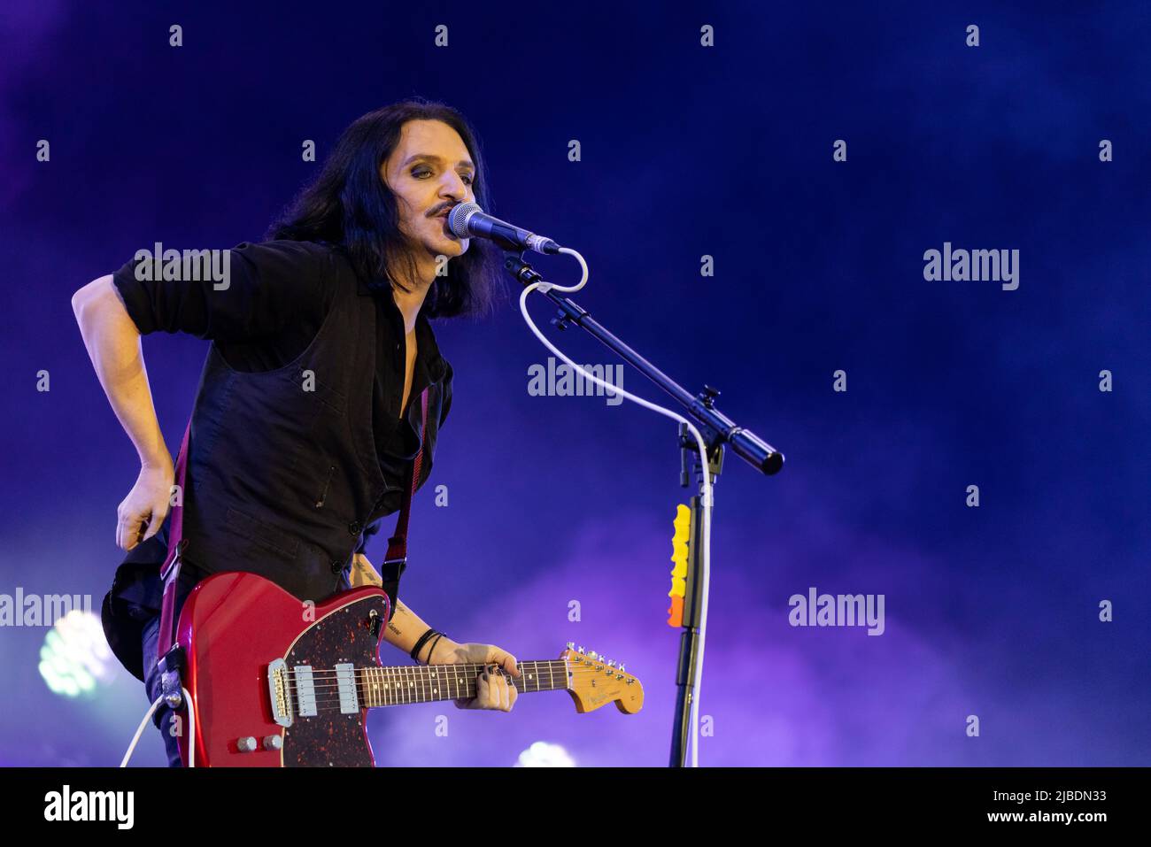 Nuremberg, Germany. 05th June, 2022. Frontman Brian Molko of the ...