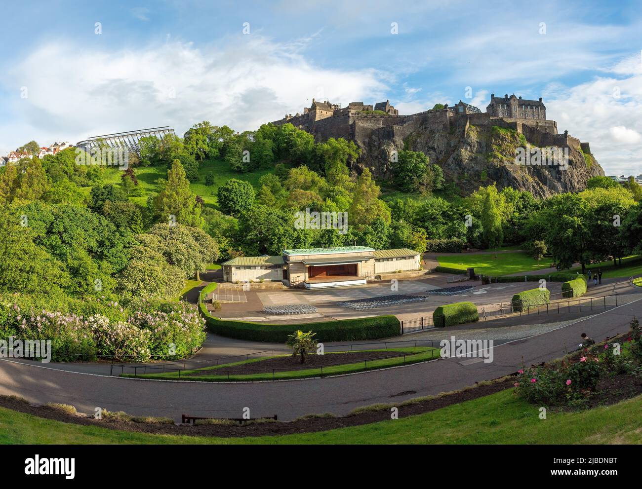 The stands are being built for the first Edinburgh Military Tattoo ...