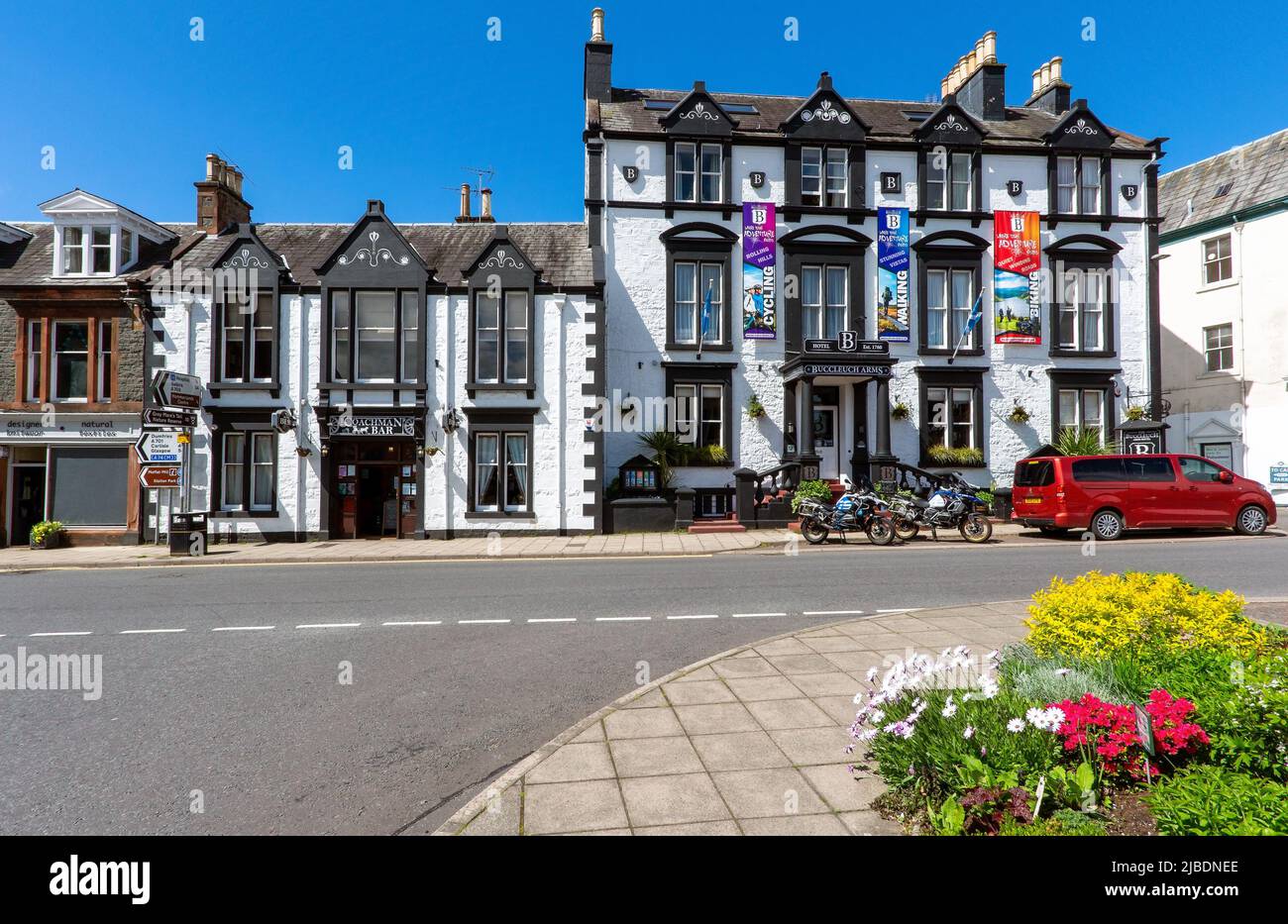 Hotel and Bar in the town of Moffat, Scotland, UK Stock Photo - Alamy