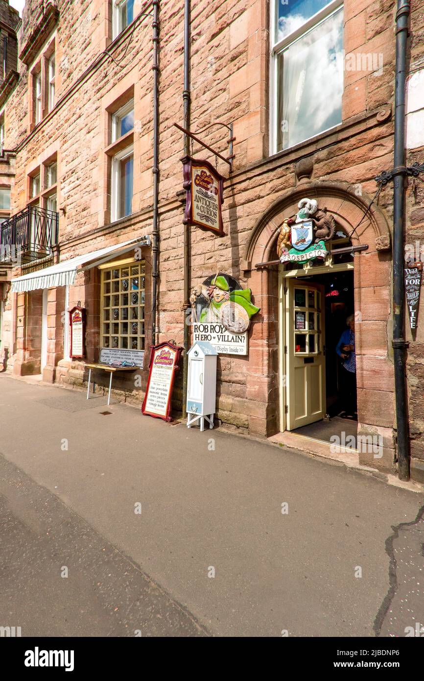 Rob Roy's Shop in Callander Stock Photo - Alamy