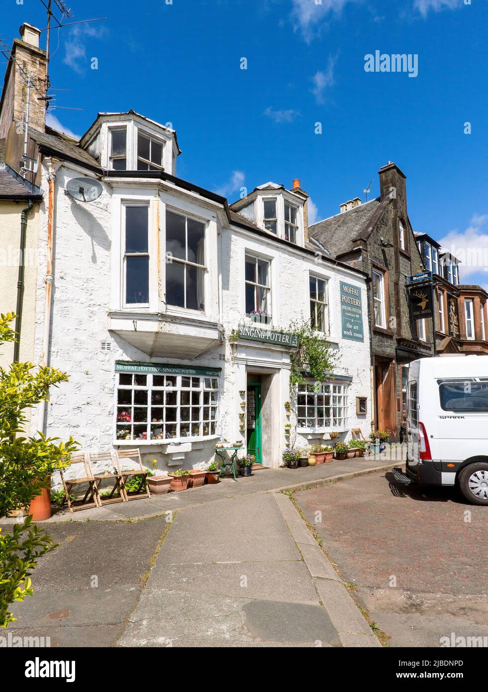 Pottery Shop for buying pottery in Moffat, Scotland, UK Stock Photo - Alamy