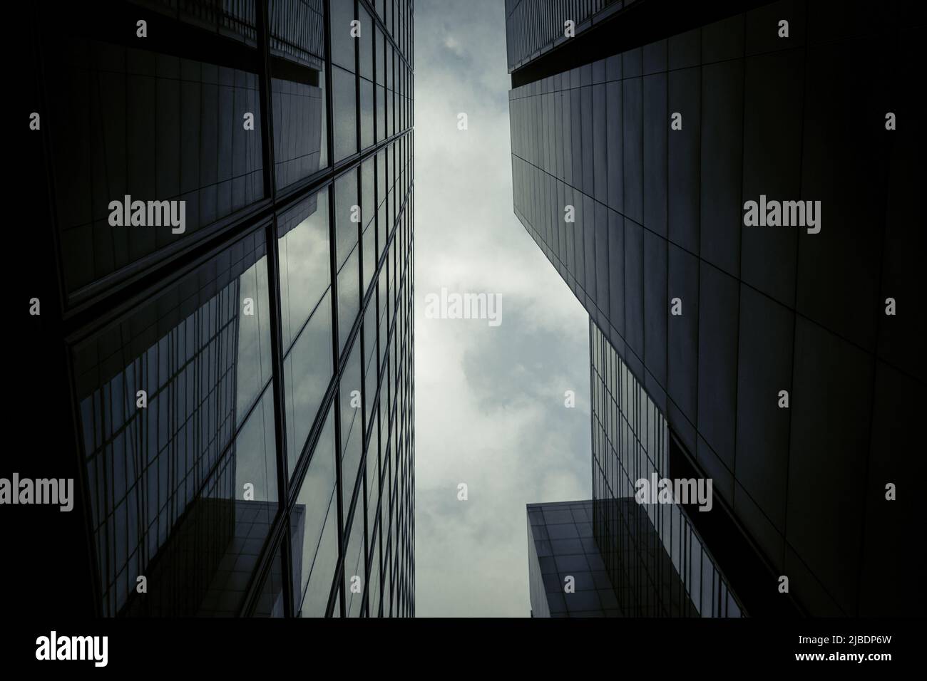 Look up shot bottom to top Broadgate London Stock Photo - Alamy