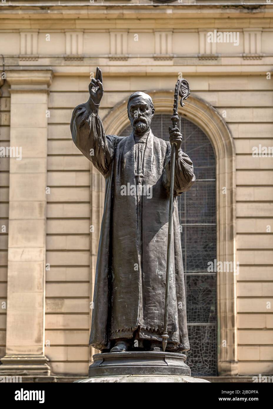 Charles Gore statue outside St. Philips Cathedral, Birmingham, England ...