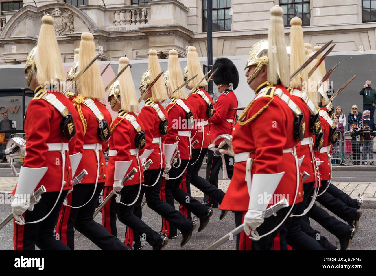 London UK, 5th June 2022. The pageant for the Queen Elizabeth II’s ...