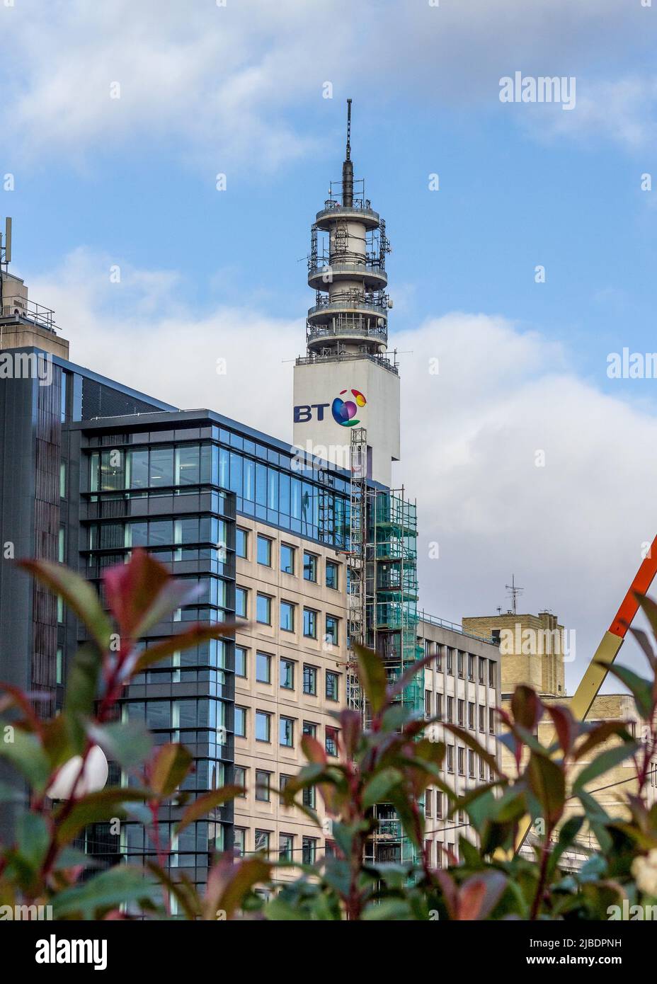 Distance image of BT Tower in Birmingham City Centre Stock Photo - Alamy