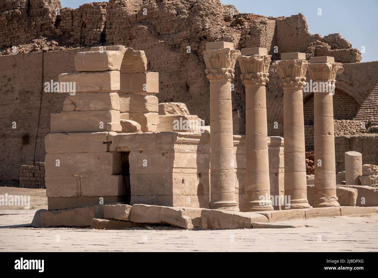 Temple of Hathor at Dendera, Nile Valley, Egypt, North Africa Stock ...