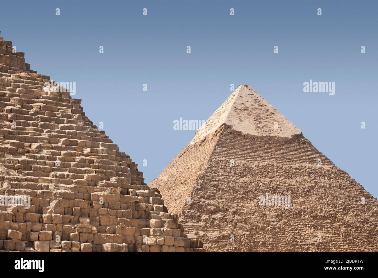 Pyramid of Khafre on the Giza plateau, the Great Pyramids of Giza ...