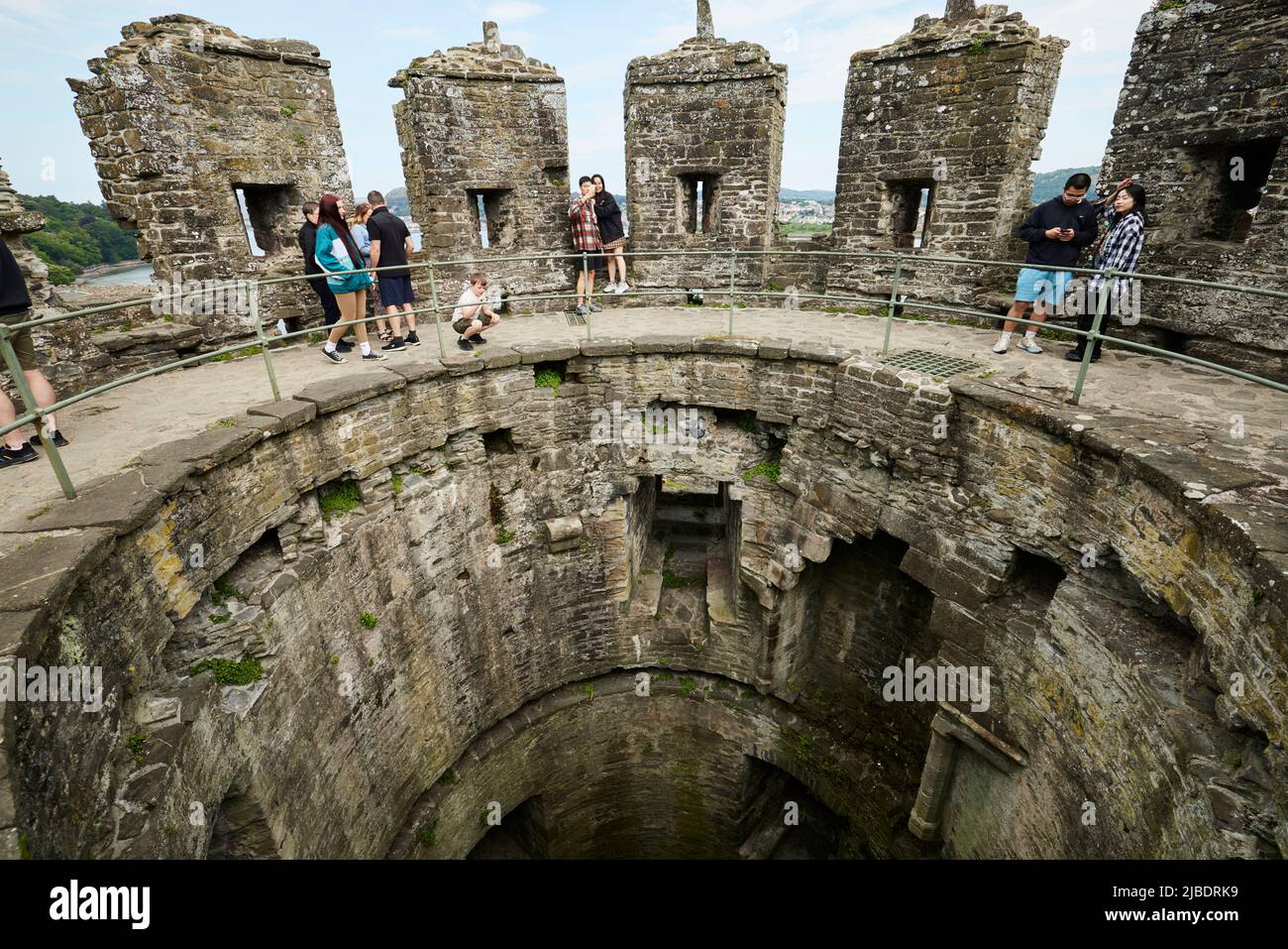 Conwy, North Wales landmark medieval defensive structure Conwy Castle ...