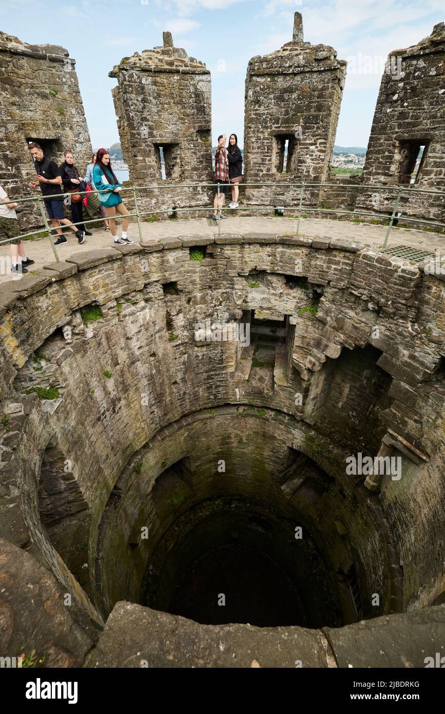 Conwy, North Wales landmark medieval defensive structure Conwy Castle ...