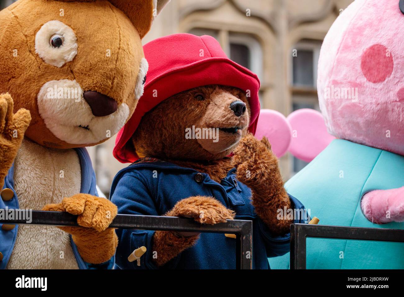 Platinum Jubilee Pageant, London, UK. 5th June 2022. Peter Rabbit and ...
