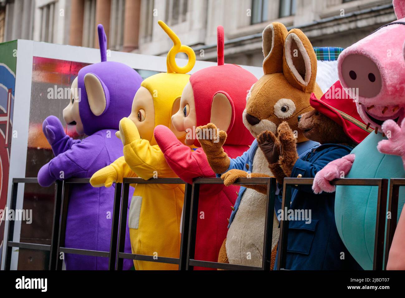 Platinum Jubilee Pageant, London, UK. 5th June 2022Telletubbies, Peter ...