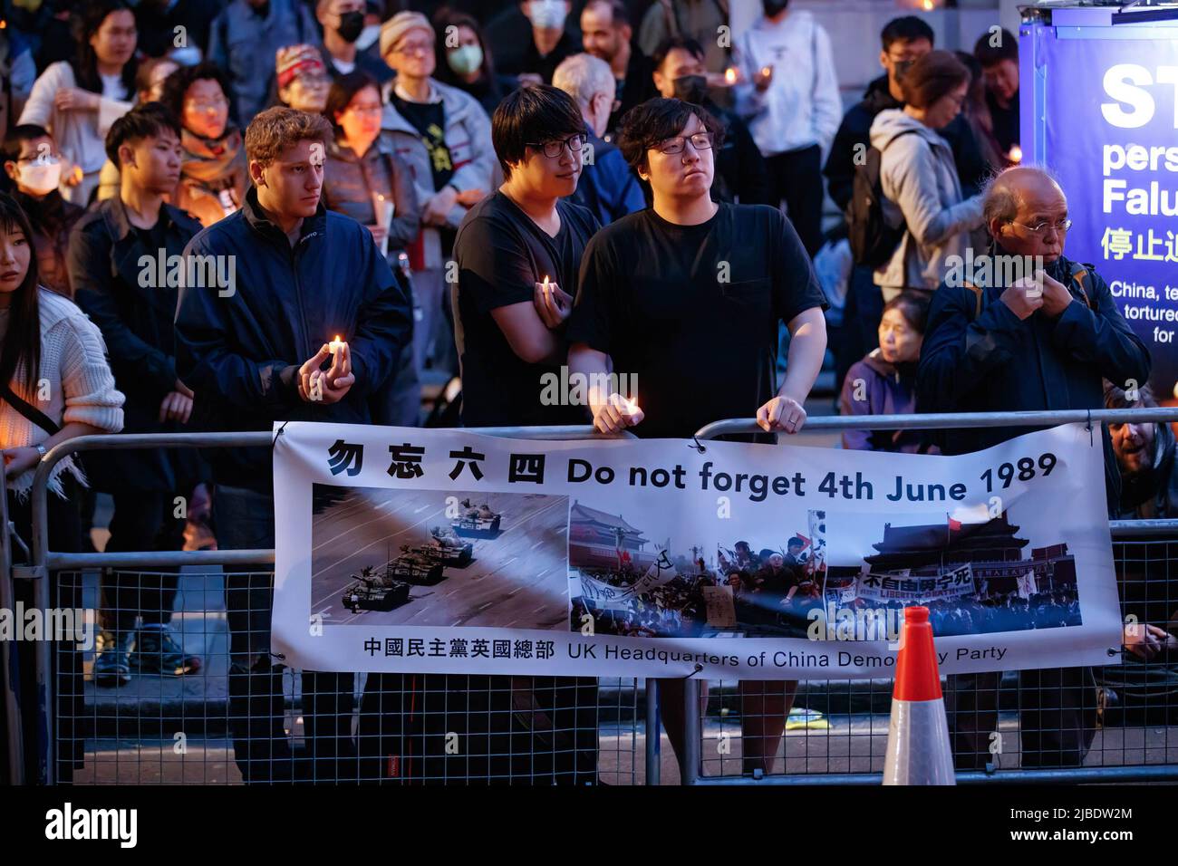 London, UK. 04th June, 2022. A banner that reads 'Do not forget 4th ...