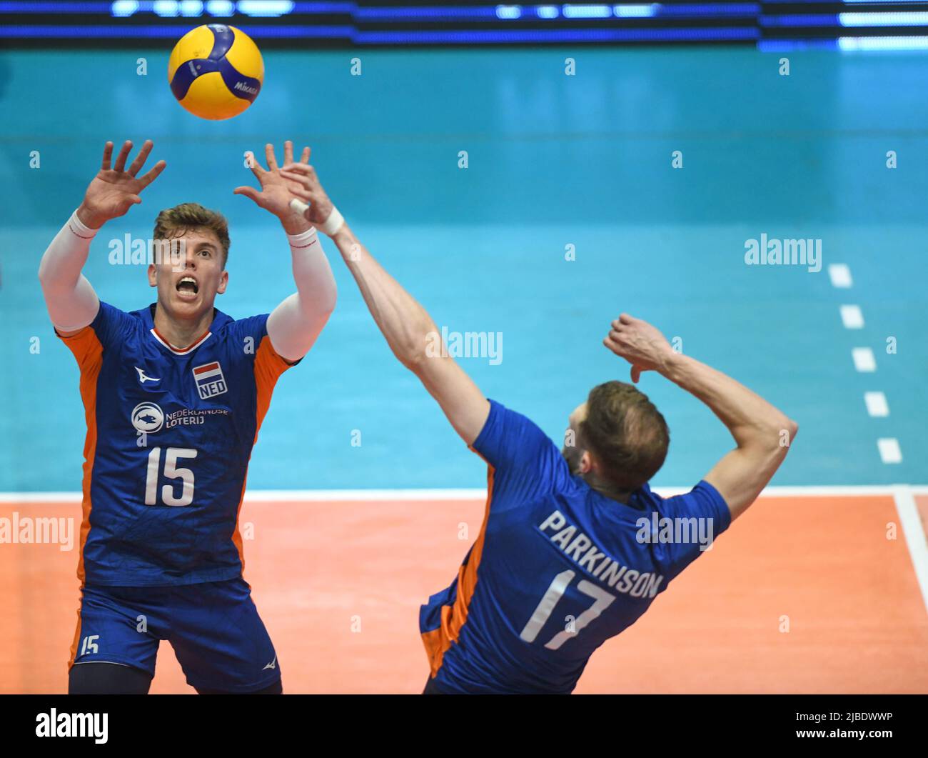 Gijs Van Solkema And Michael Parkinson Netherlands National Volleyball