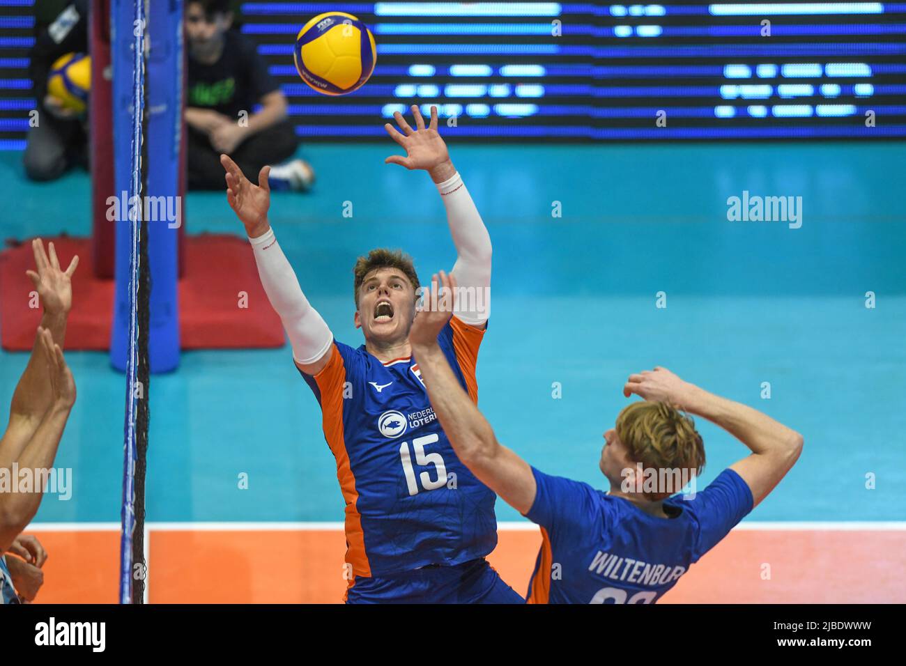 Gijs Van Solkema And Michael Parkinson Netherlands National Volleyball