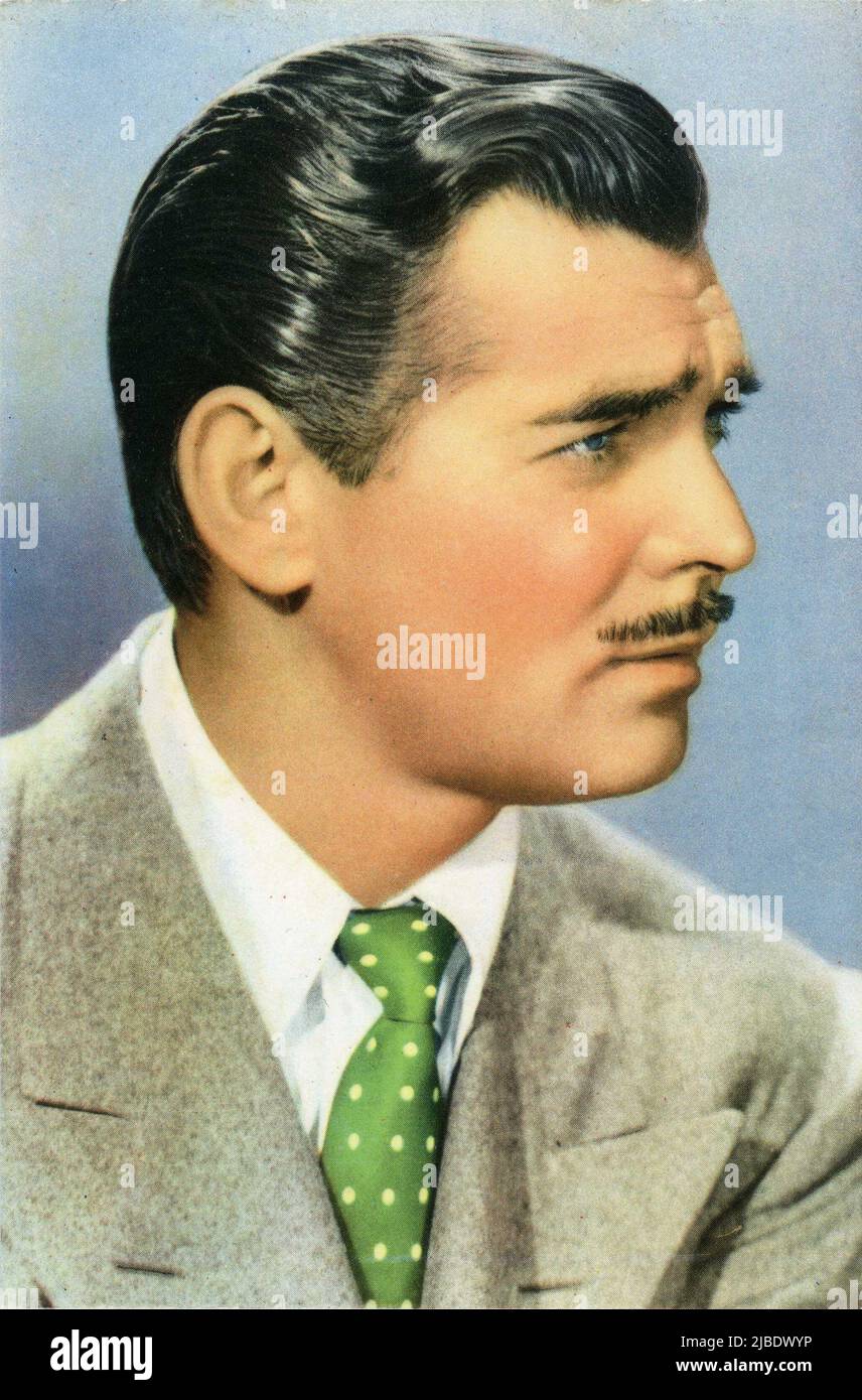CLARK GABLE 1940 Portrait publicity for Metro Goldwyn Mayer Stock Photo ...