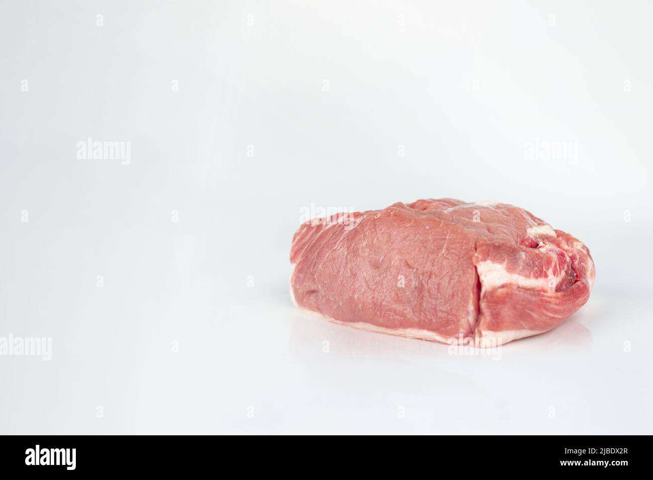 Raw beef on white background, Fillet steak beef meat, Fresh meat in row ...
