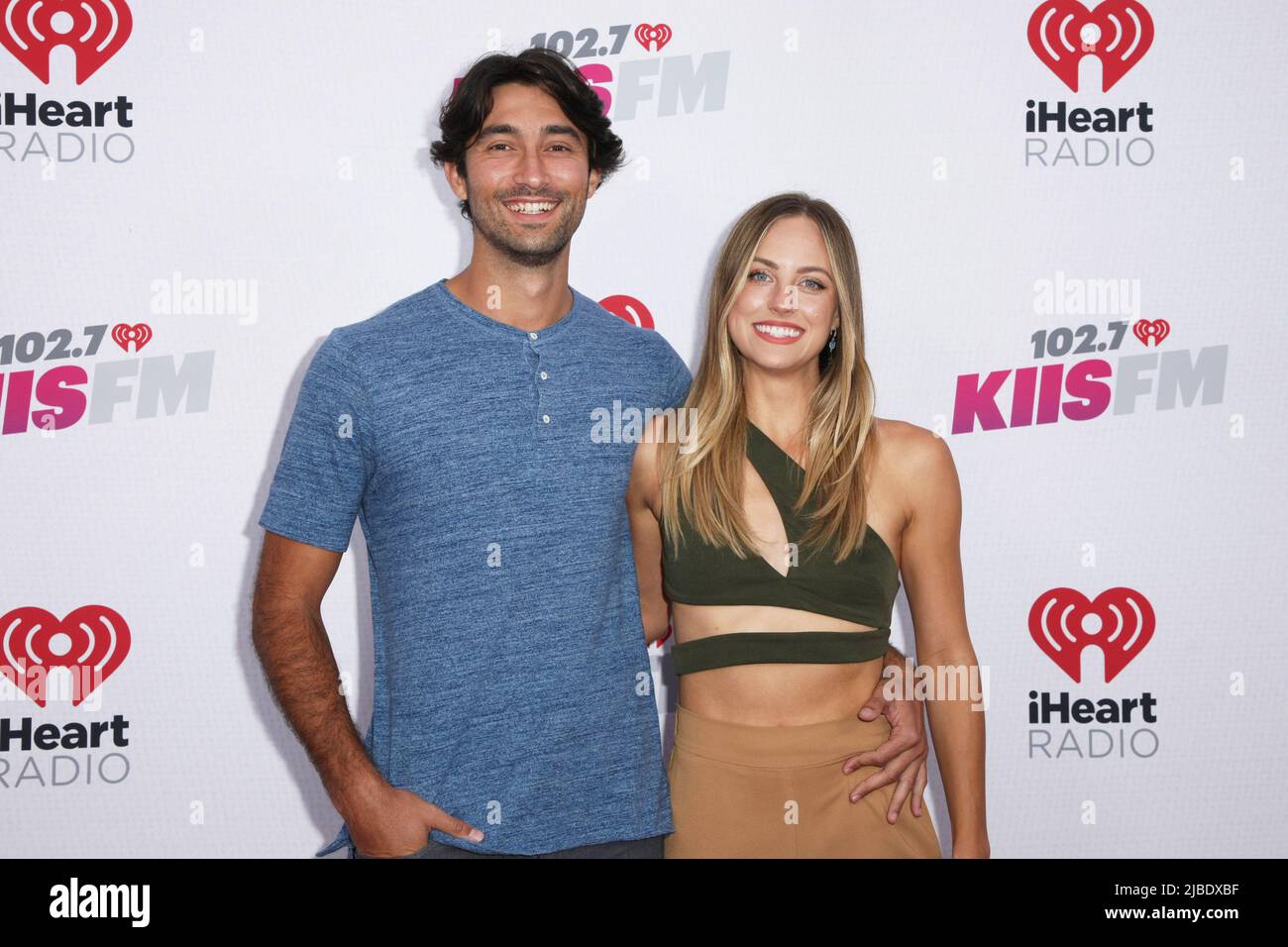 Mitch Sagely and Kendall Law attend the 2022 iHeartRadio Wango Tango at ...