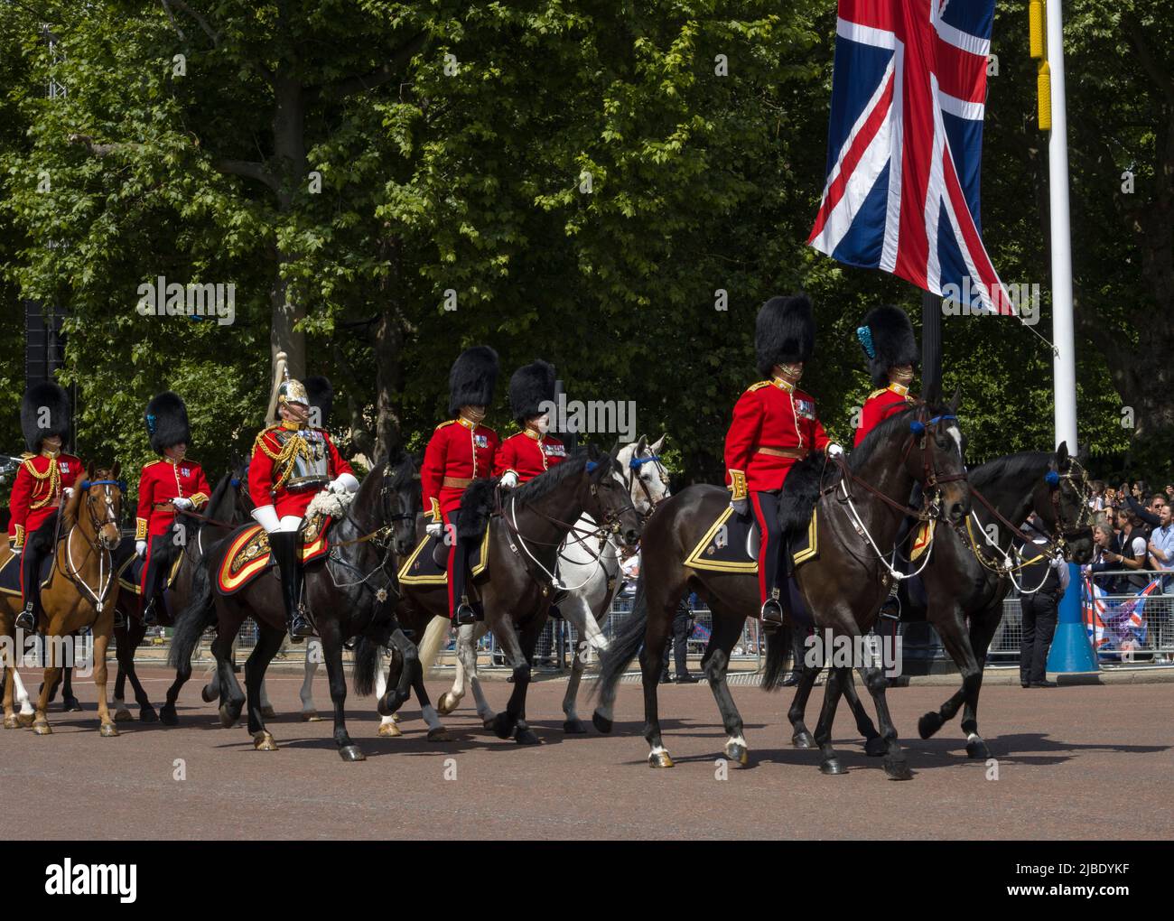 The Queen's Platinum Jubilee Trooping The Colour Color The Mall London ...