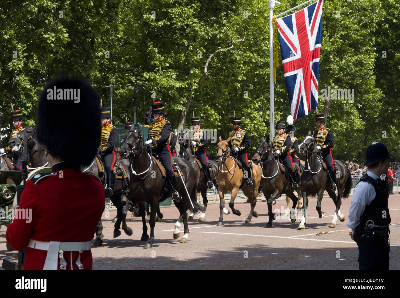 Royal Horse Artillery The Queen's Platinum Jubilee Trooping The Colour ...