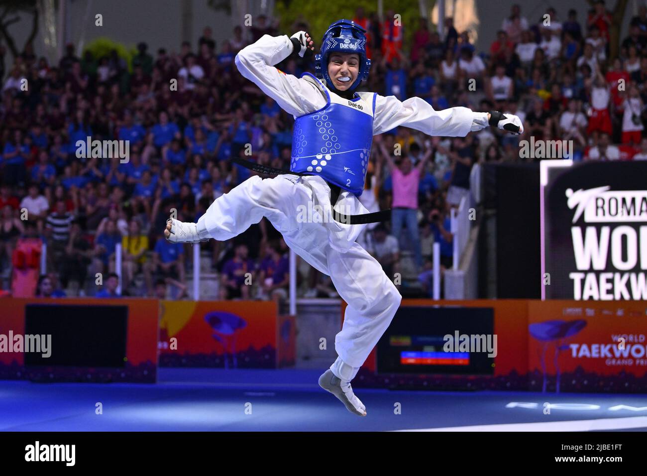 Rome, Italy, 5th June 2022, Adriana CEREZO IGLESIAS (ESP) wins the final -49Kg of World ...
