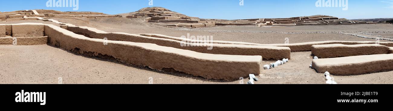 Nasca or Nazca pyramid at Chahuachi archeological site in the Nazca ...