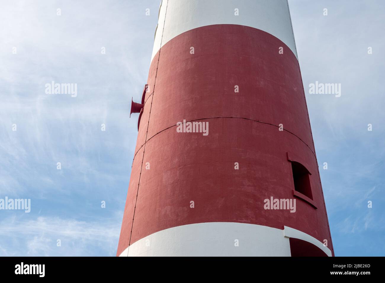 Detail showing the profile of the lighthouse and the diaphone (fog horn ...