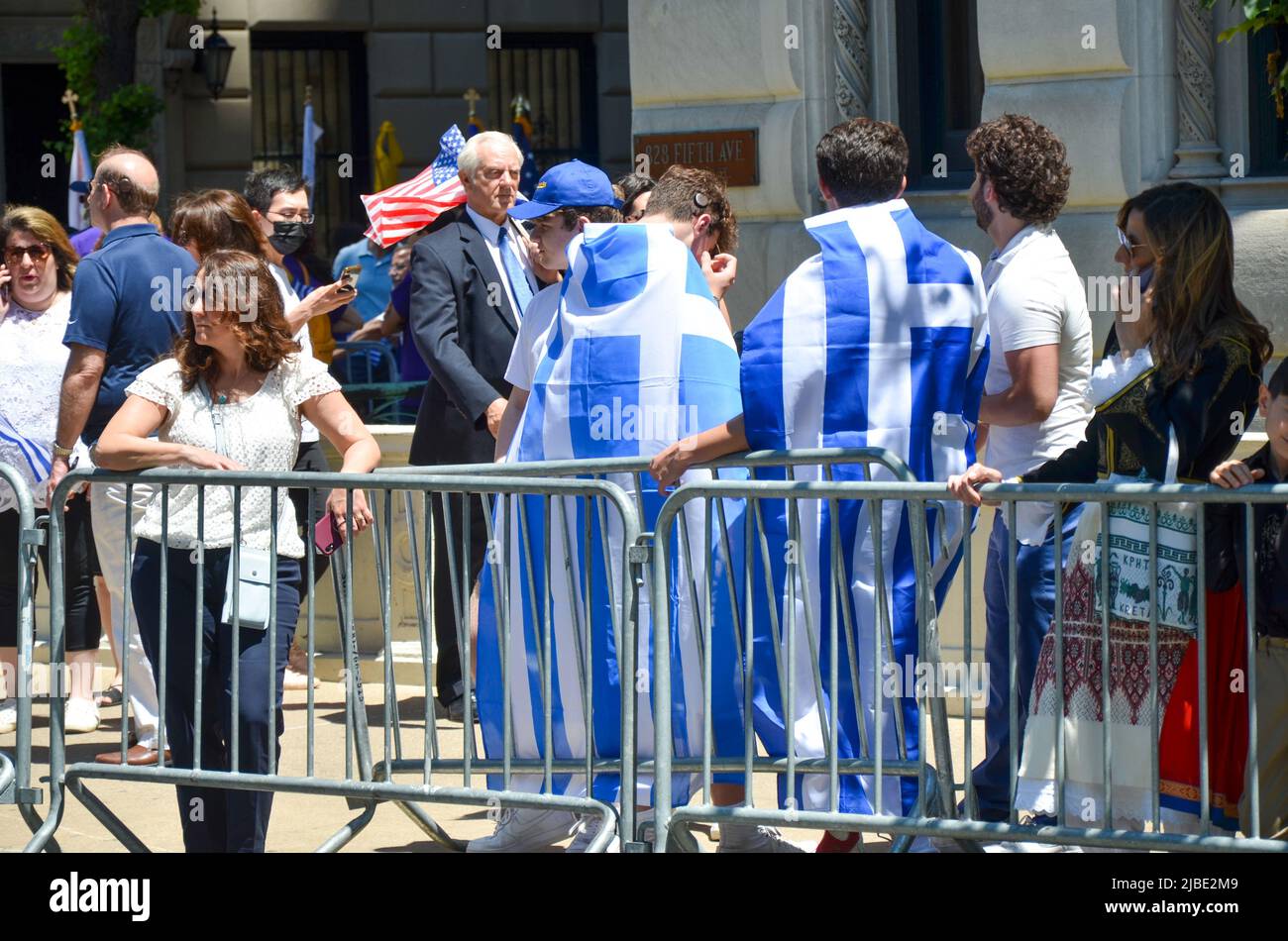Spectators gathered to celebrate the annual Greek Independence Day ...