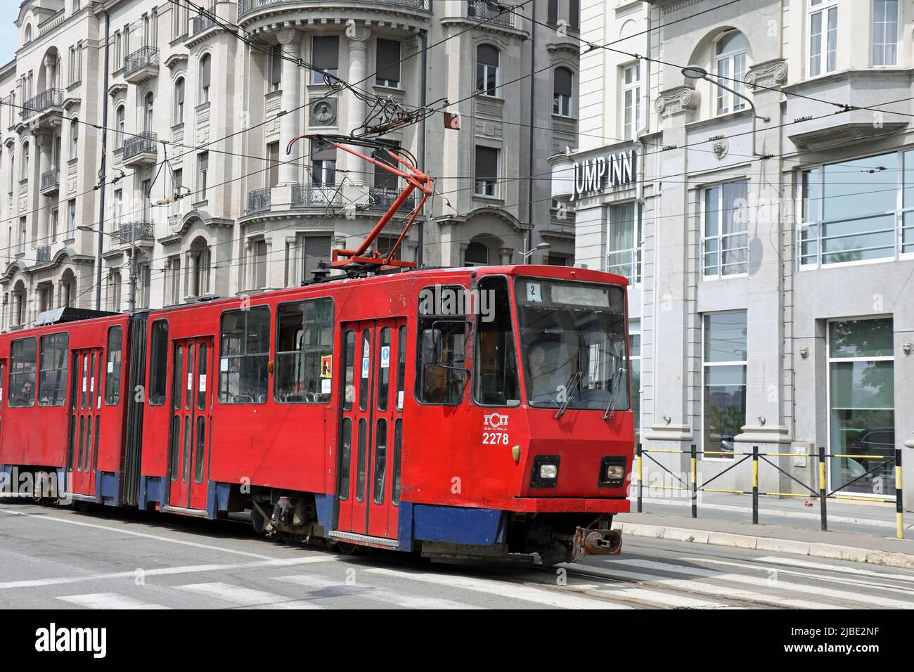 Public transport in Belgrade Stock Photo - Alamy