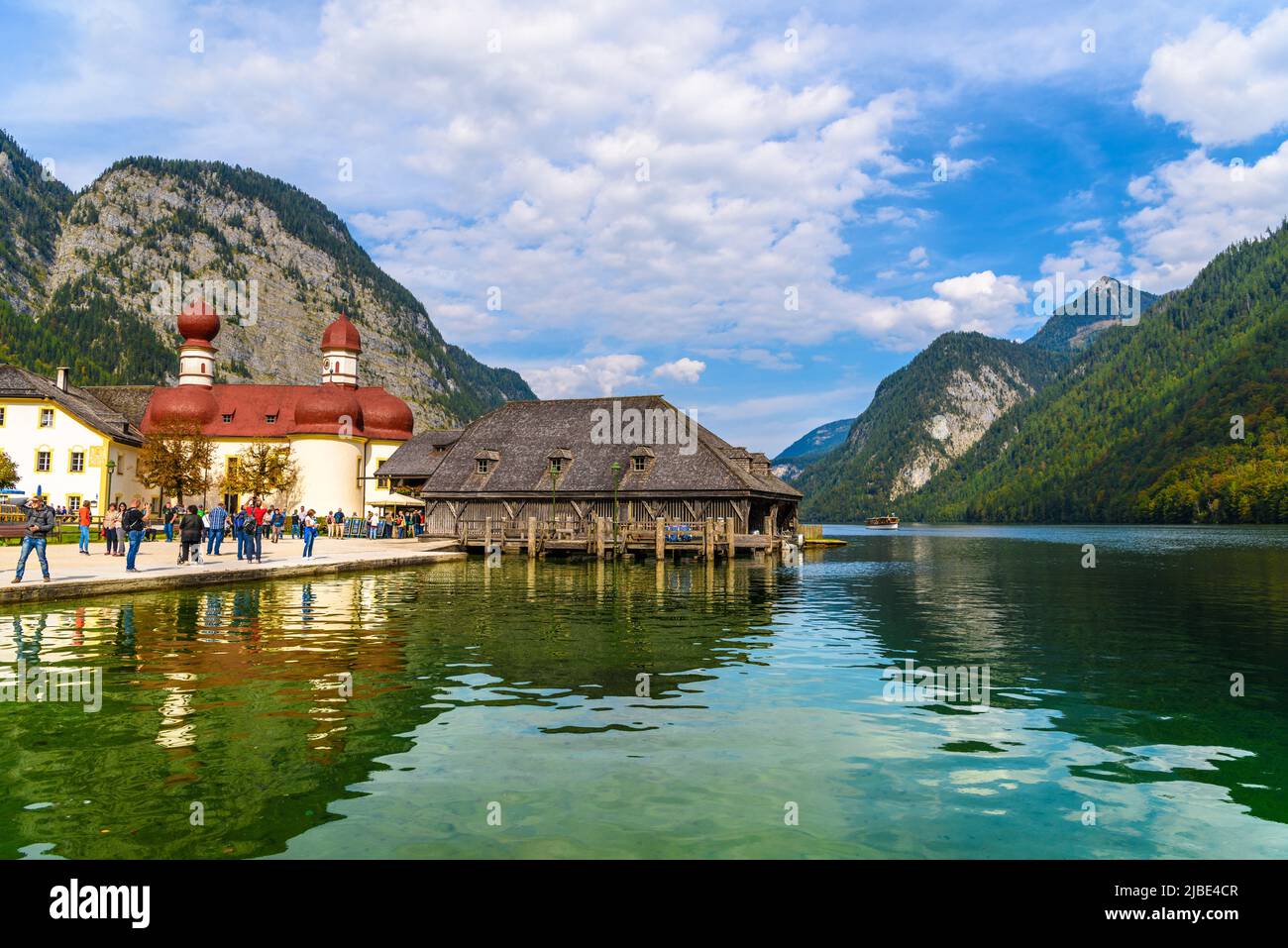 Schoenau am Koenigssee, Konigsee, Bavaria, Germany Stock Photo - Alamy