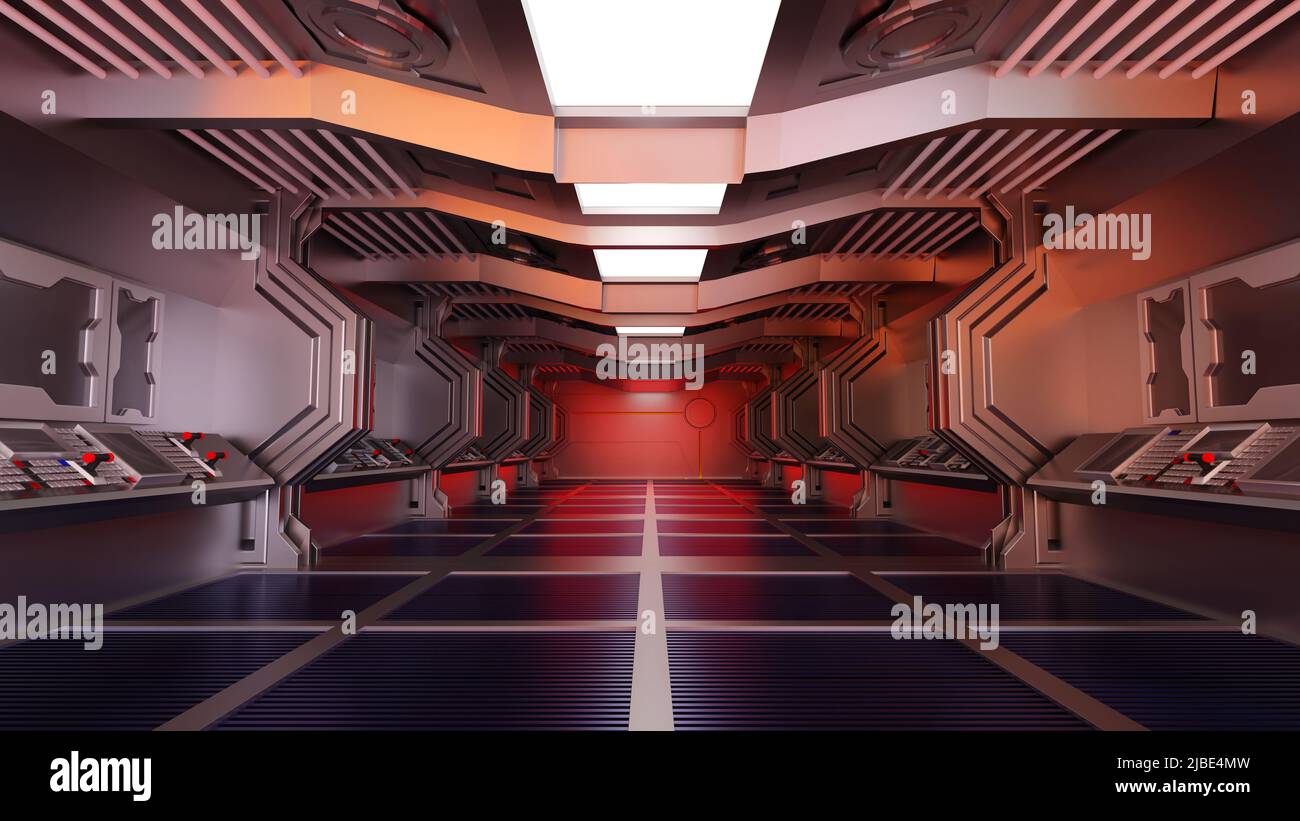 Sci Fi Space Station Interior