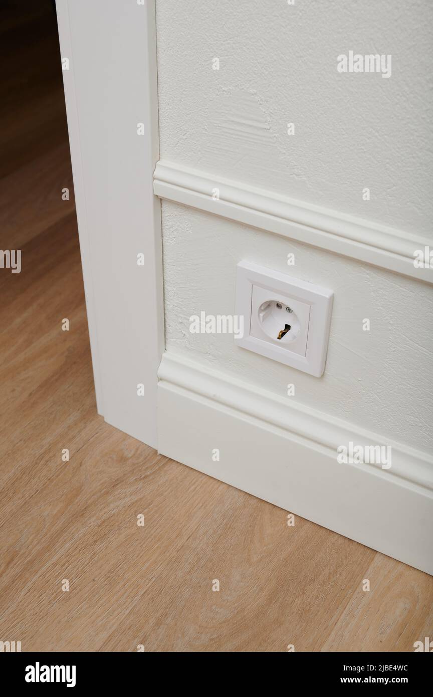 electric sockets located closer to the floor for connection to ...