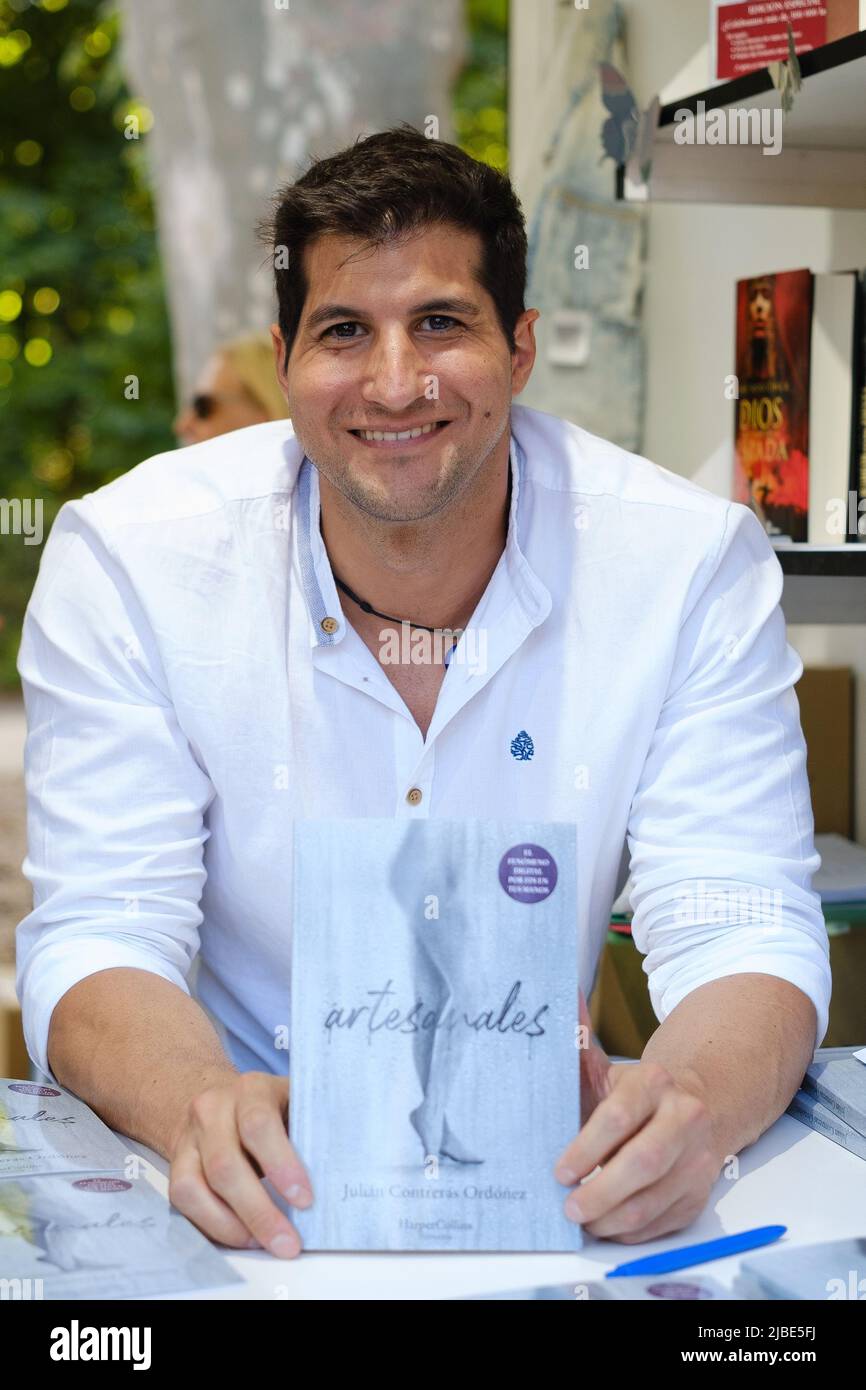 Madrid, Spain. 05th June, 2022. Julián Contreras Ordoñez signs his ...