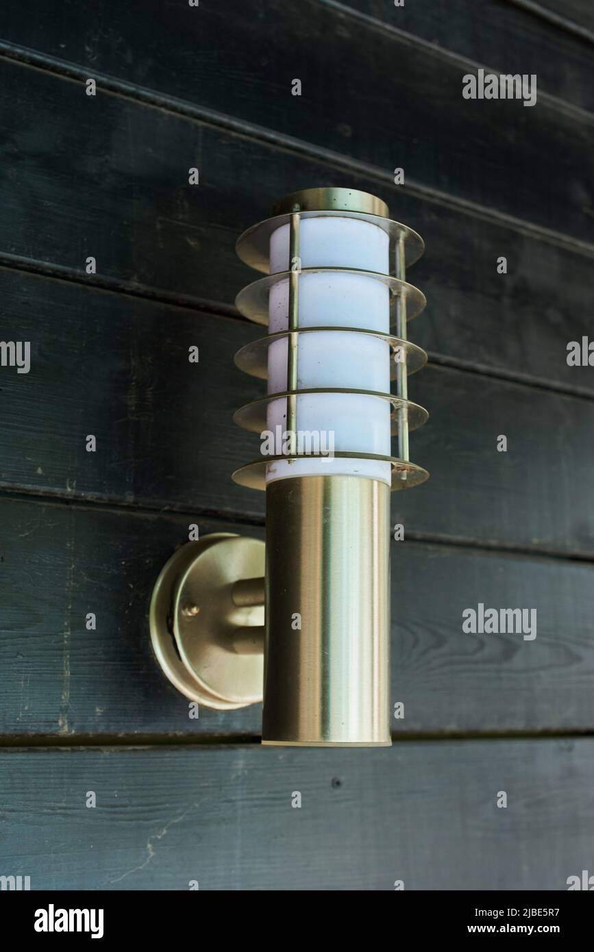 wall street lamp, all-weather lamp on the terrace of the house Stock ...