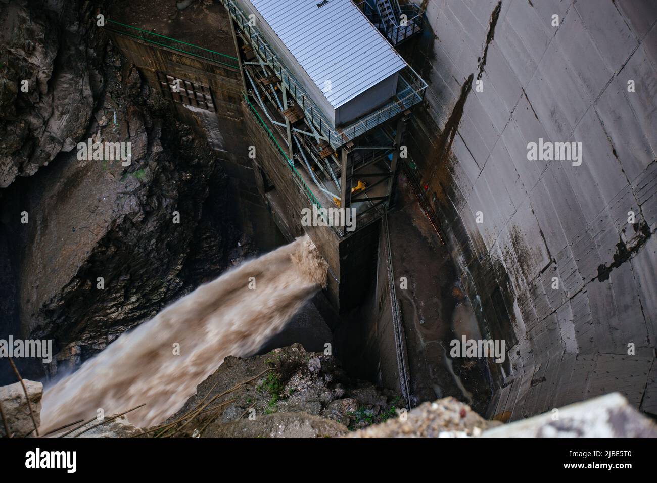 Dam of hydroelectric power plant Stock Photo - Alamy