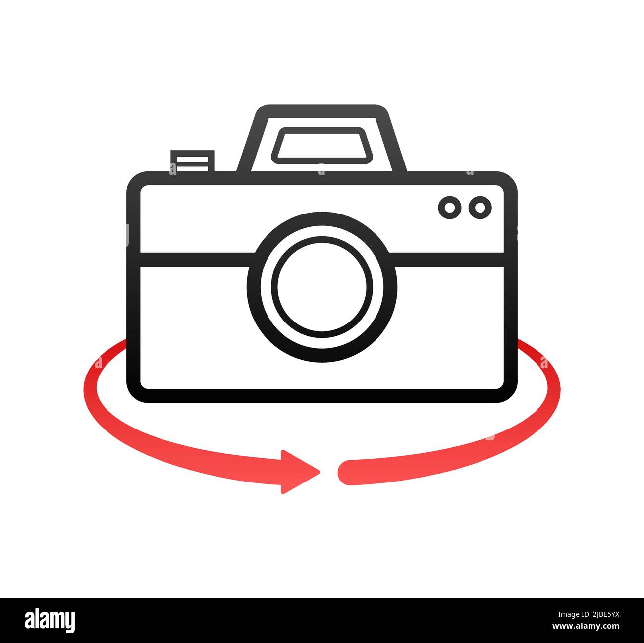 Button with camera switch. Arrow icon. Vector illustration Stock Vector ...
