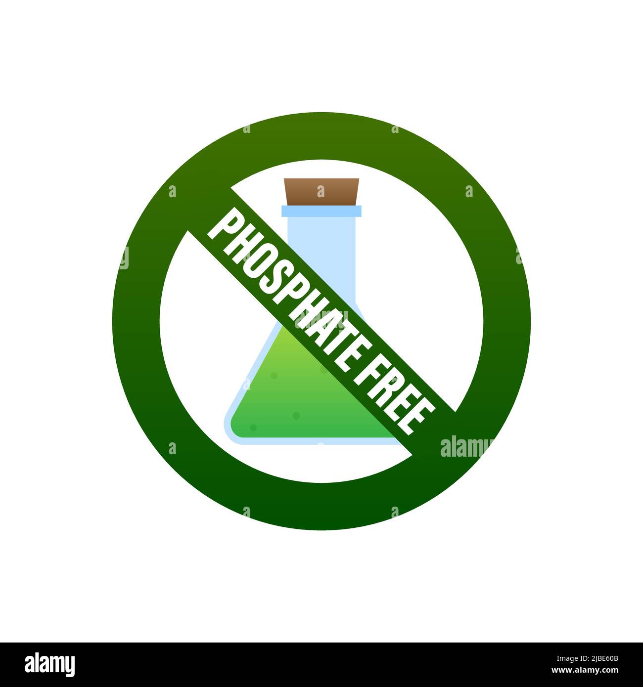Icon for banner design with phosphate free. Logo symbol Stock Vector ...