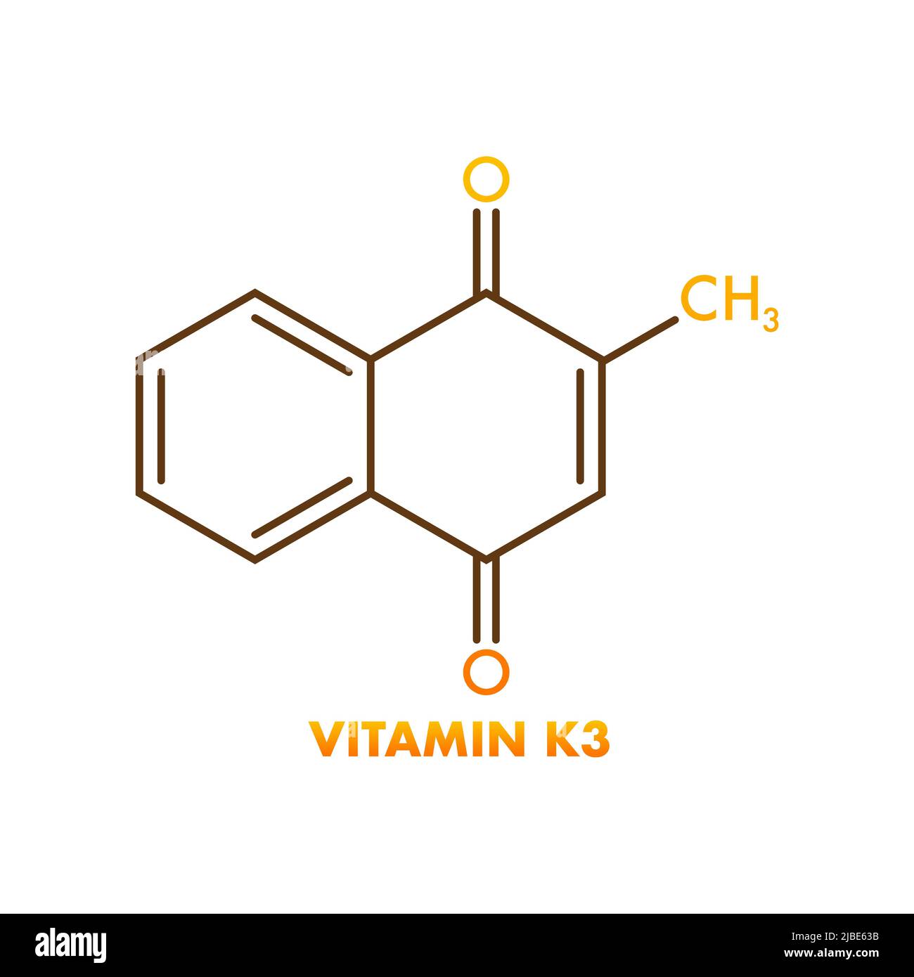 Molecule tocopherol. Vitamin K3. Icon for medical design Stock Vector ...