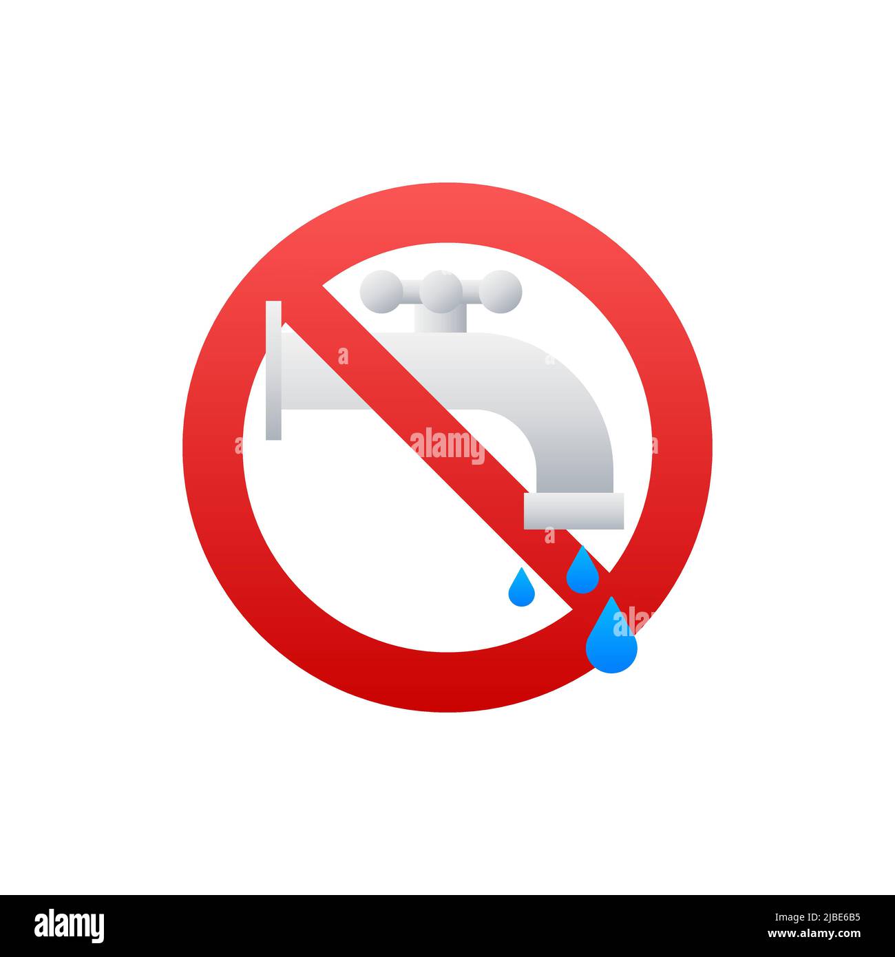 Not drinkable water sign. Prohibition sign. Vector stock illustration ...