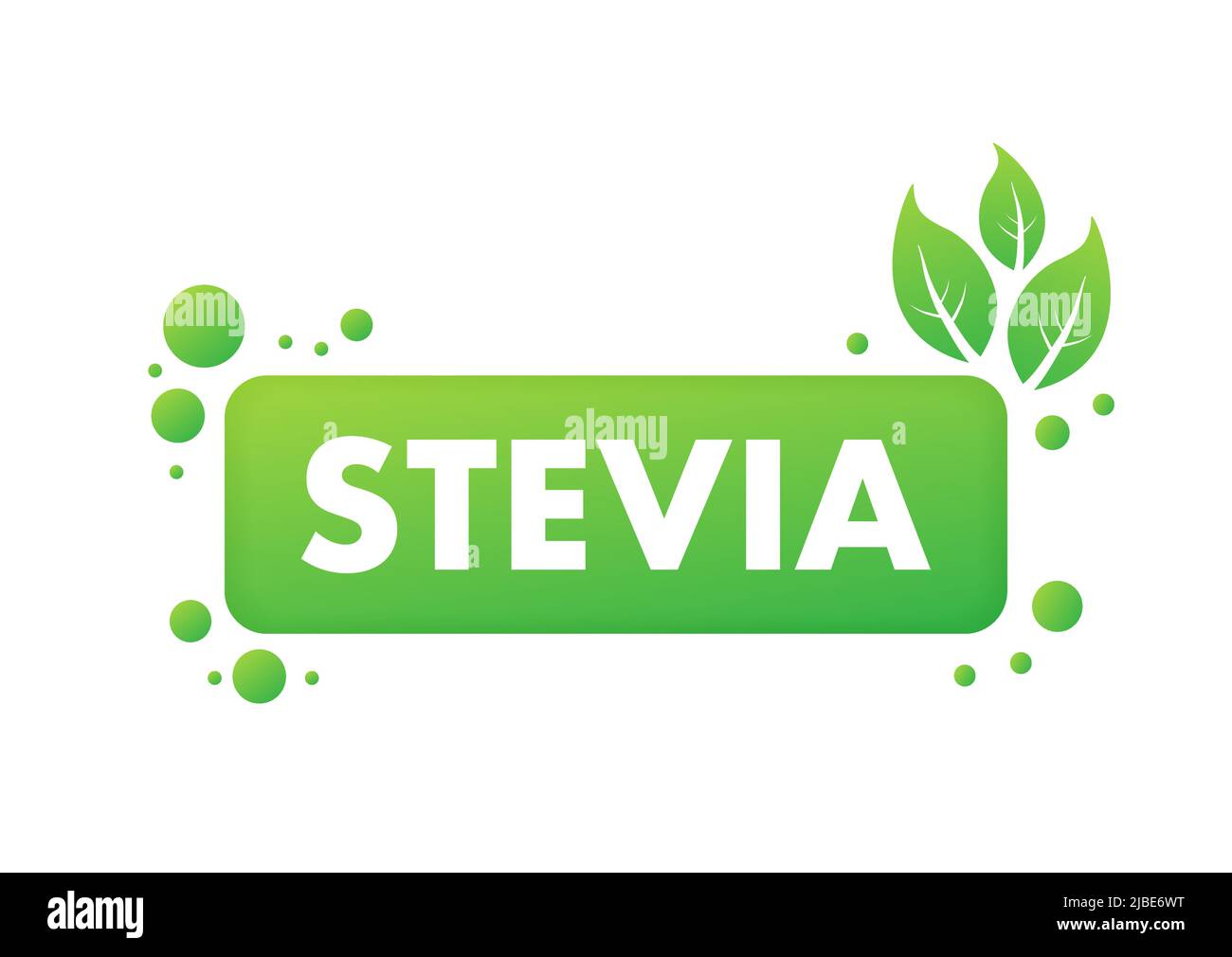 Flat icon stevia on white background. Vector logo. Logo symbol Stock ...