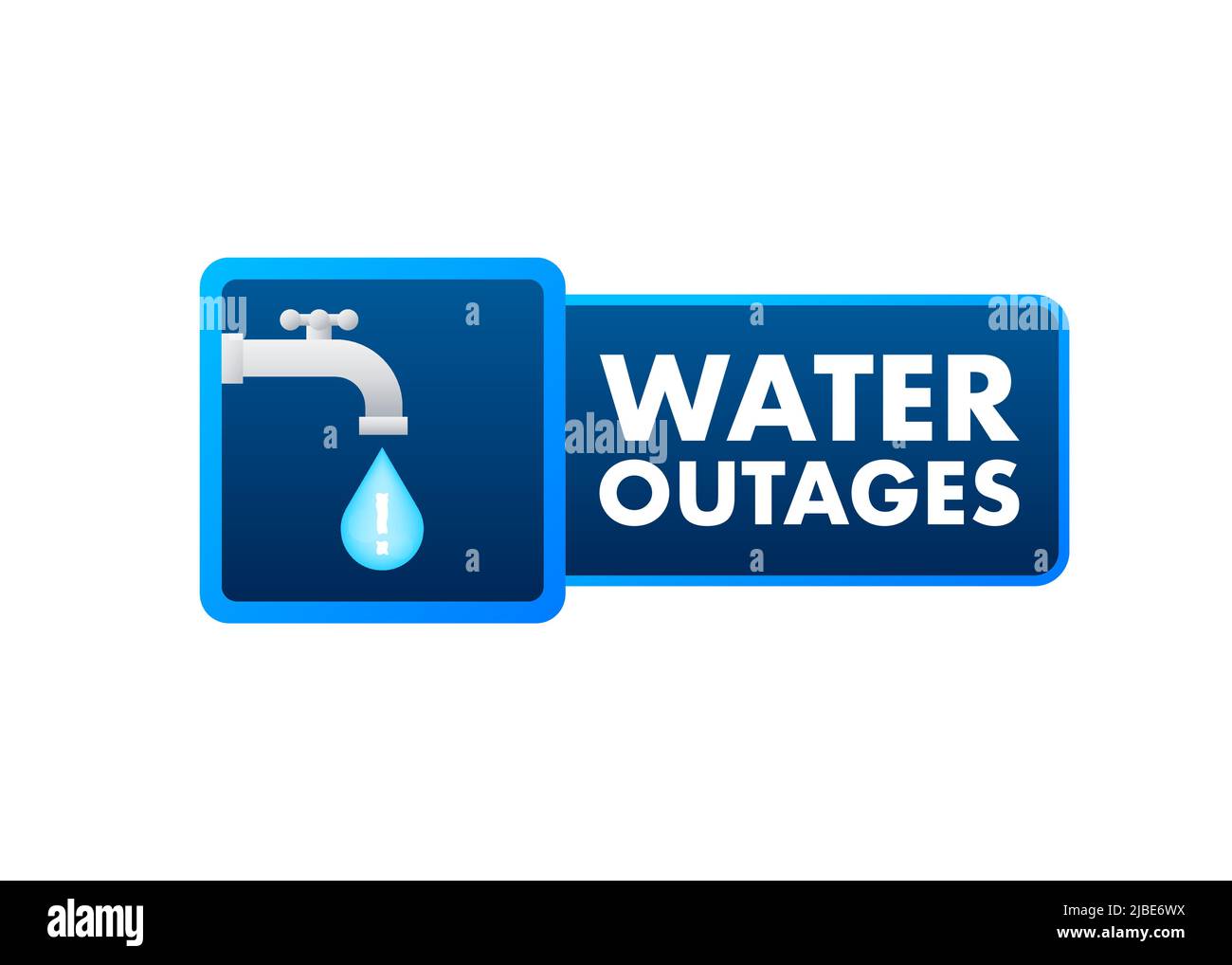 Water outages, great design for any purposes. Vector illustration ...