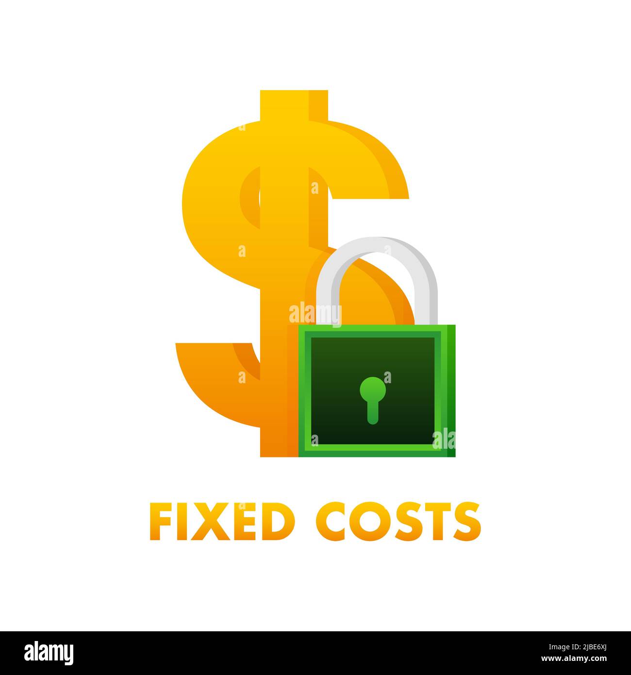 FC - Fixed Cost acronym. business concept background. Vector ...