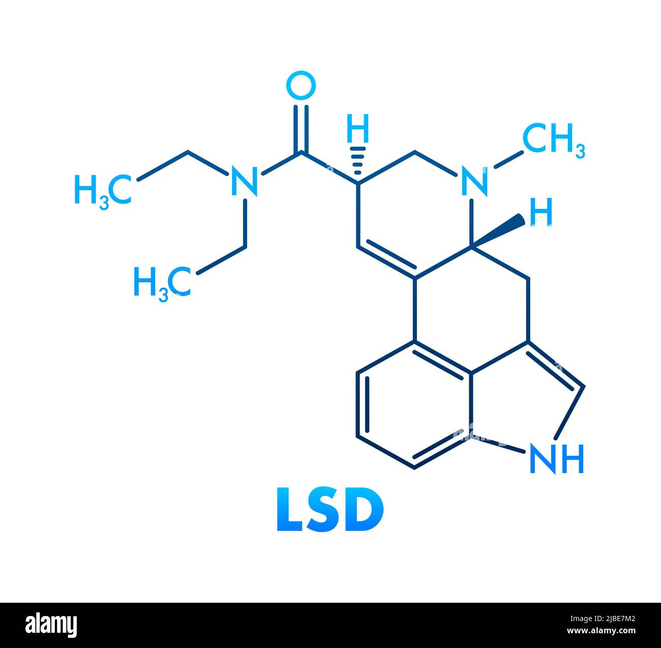 Lsd formula. LSD lysergic acid diethylamide drug formula Stock Vector ...