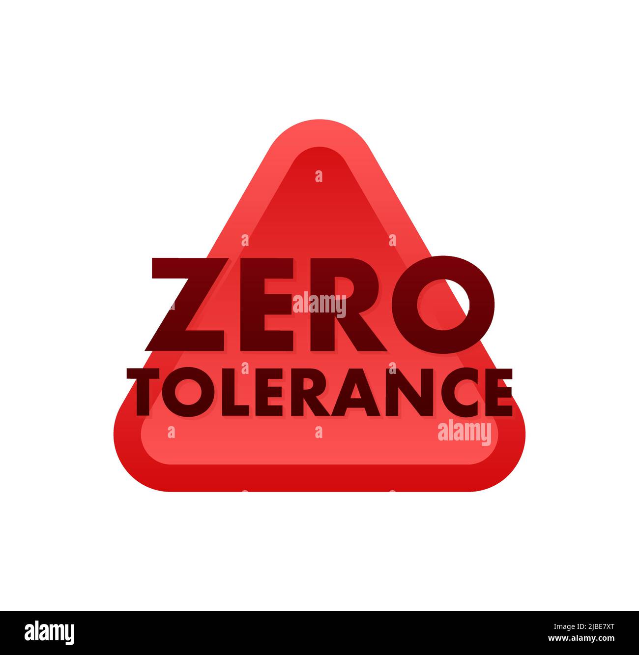 Abstract icon with zero tolerance. Vector background. Abstract ...
