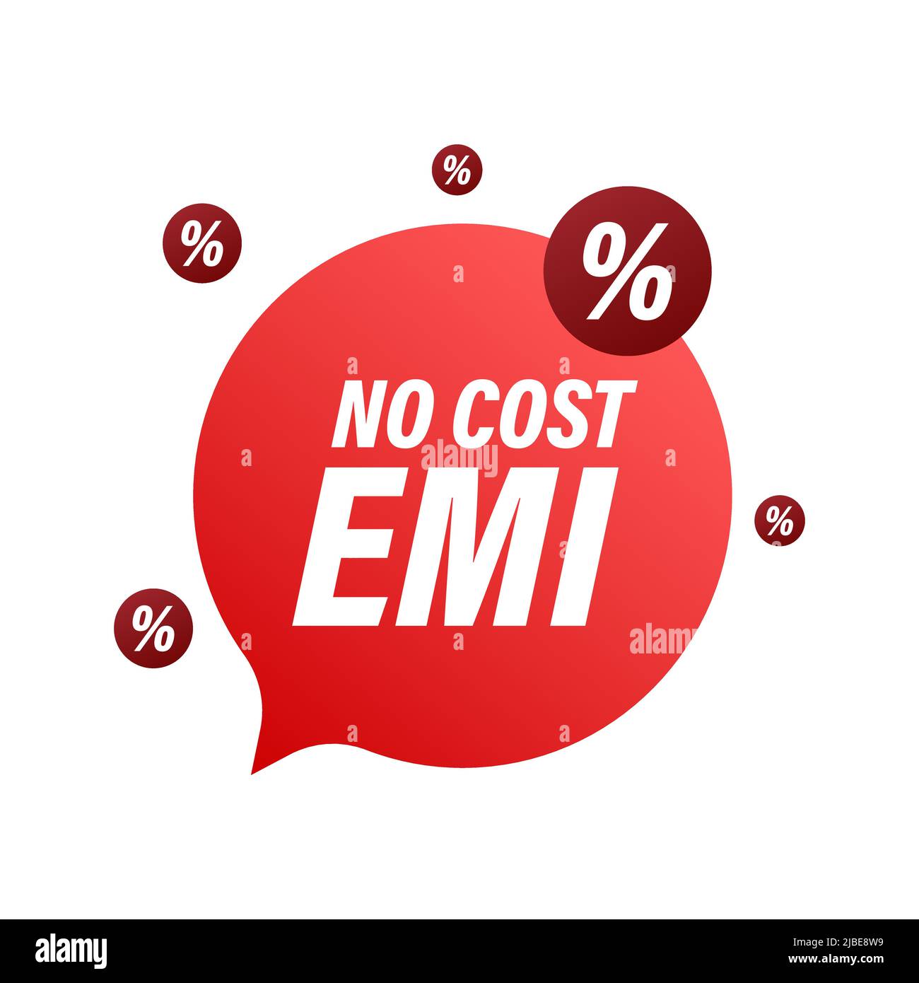 No cost EMI ad flyer layout background. Vector illustration Stock ...
